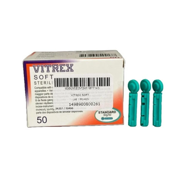 Winmedica Vitrex Soft Lancets Σκαρφιστήρες 30G 50 τεμάχια | Online ...